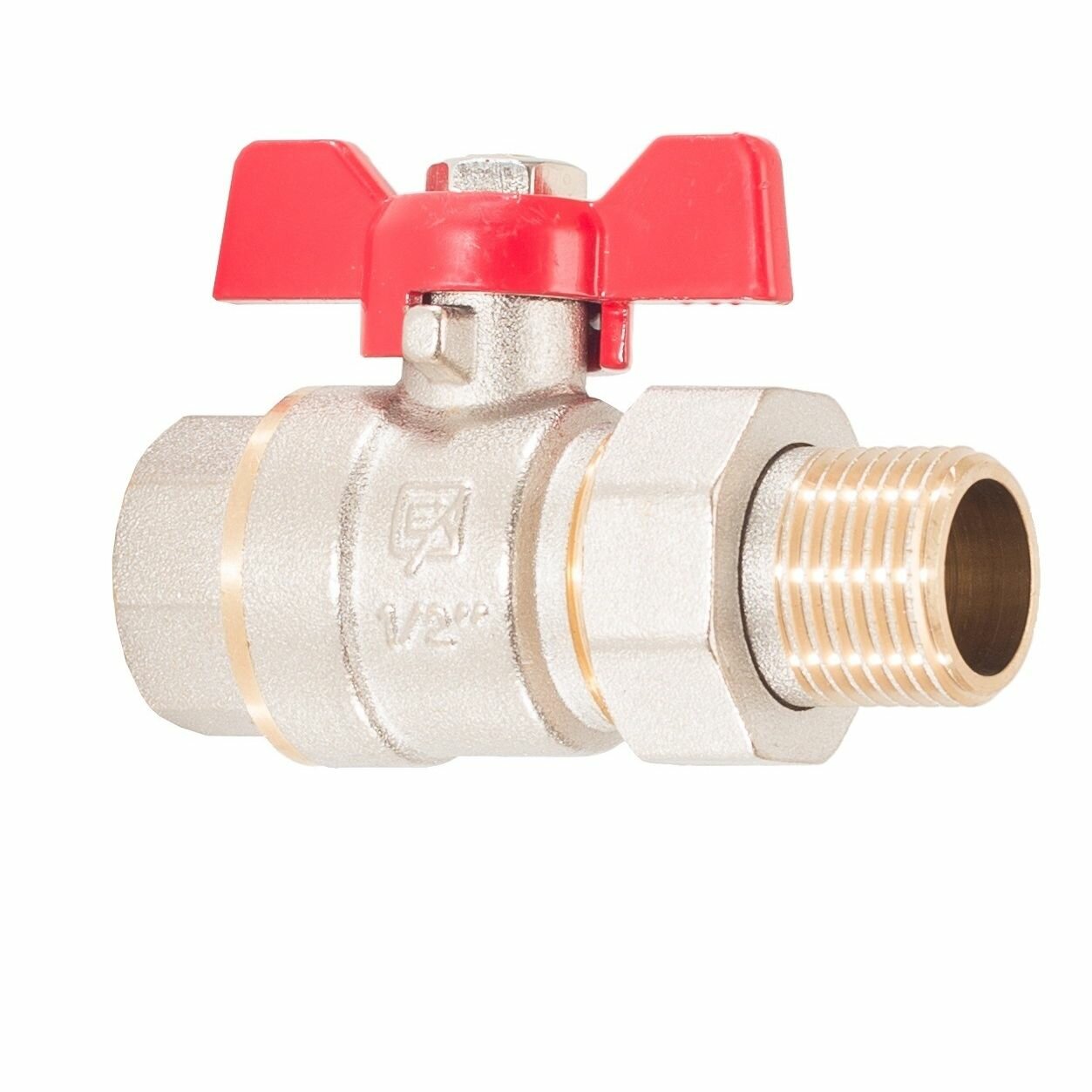 Шаровой кран ProEXPERT со сгоном, ВН, вентиль-американка, 1/2 дюйма (PN 30)