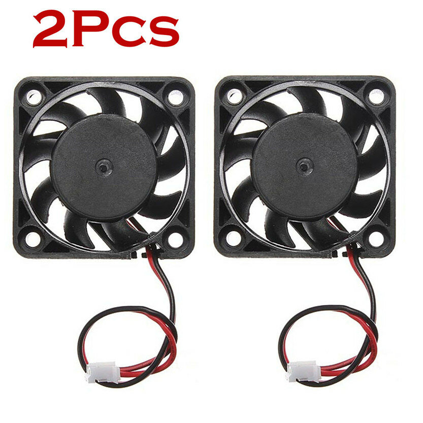 2017 2pcs12V Mini Cooling Computer Вентилятор – Small 40mm x 10mm DC Brushless 2-pin Jun20#2