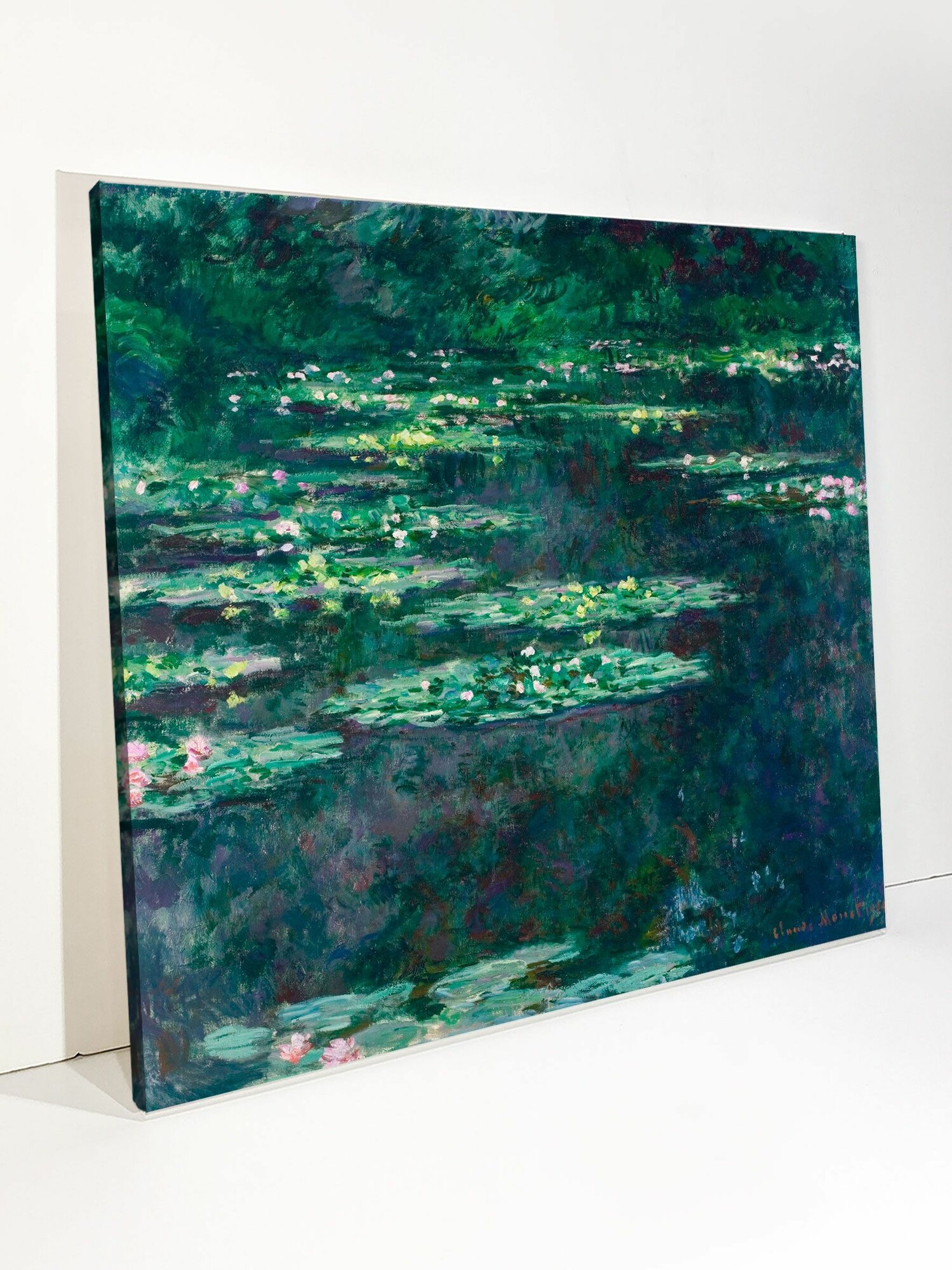 Картина Клод Моне Водяные лилии на холсте 70х70см