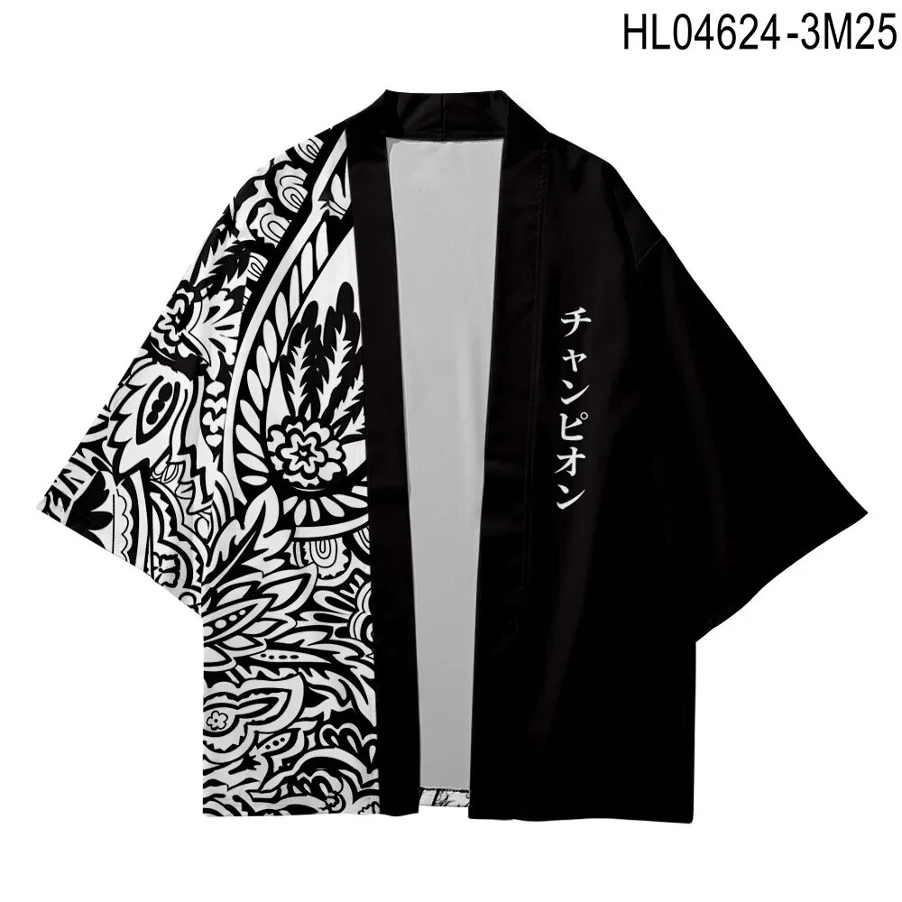 Bebovizi Кардиган Хаори Полиэстер Черный, XXXL, HL04624-tops