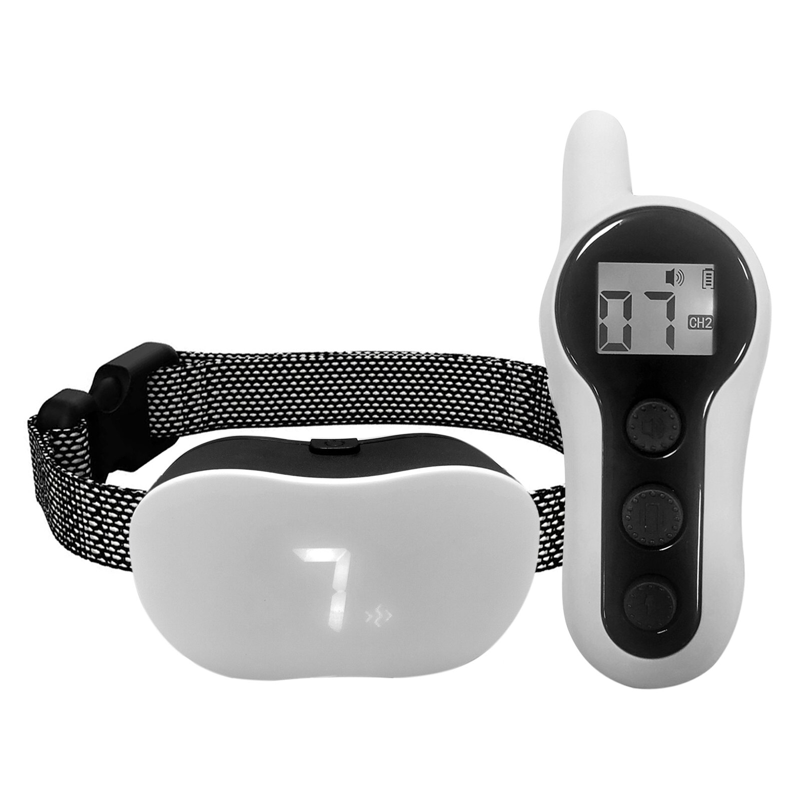 Водонепроницаемый ошейник-шокер для собак IPX7 3 режима дрессировки 7 регулируемых уровней Пульт дистанционного управления звук вибрация шок Подходит для маленьких и средних собак