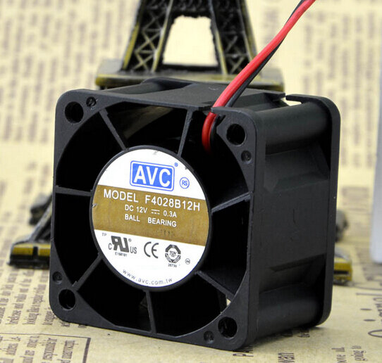 The Оригинал AVC F4028B12H 40*40*28 4CM 12V 0.3A CPU dual ball Вентилятор