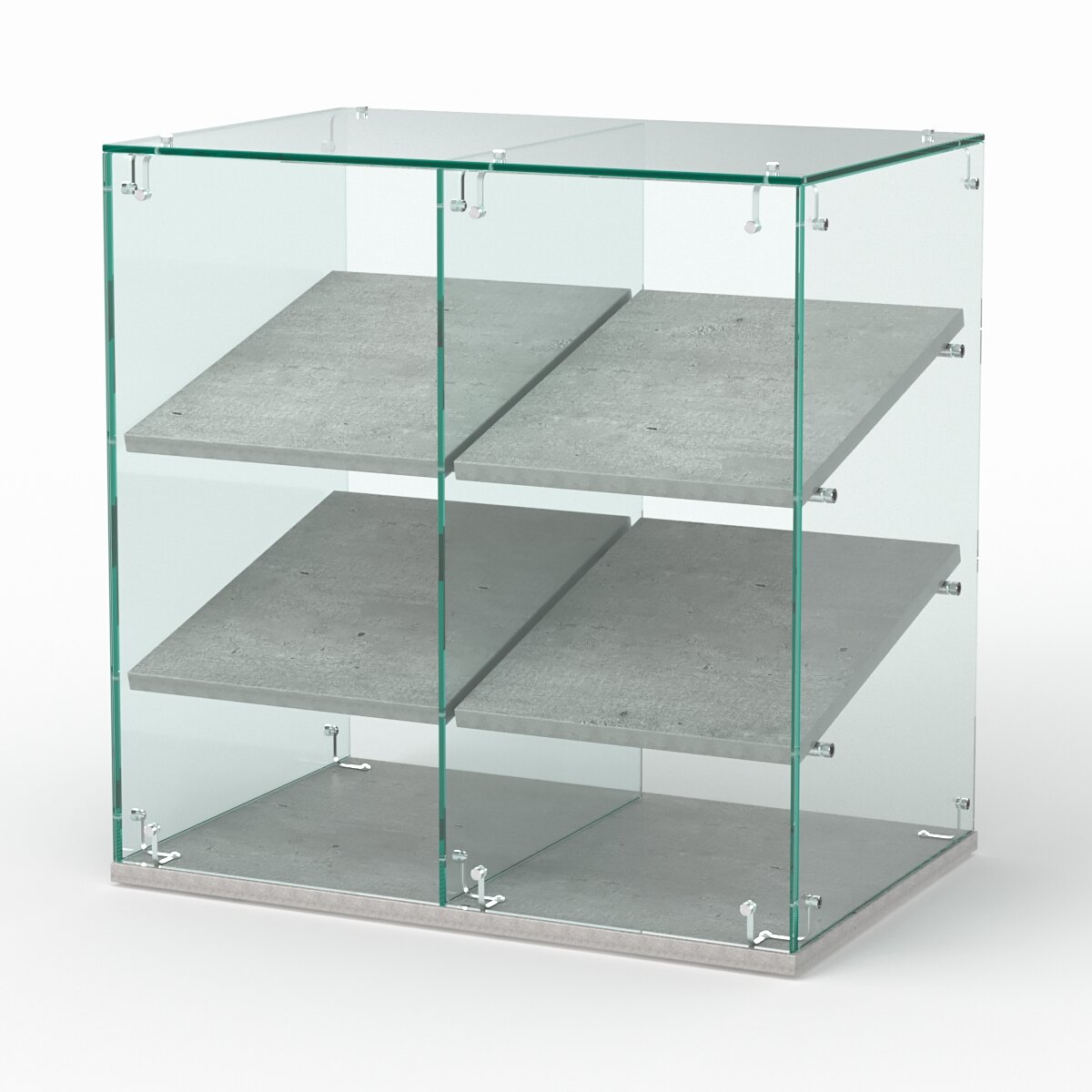 Витрина "сладость" №7-КОП-П для конфет, орехов, печенья пдсп, Метрополитан Грей