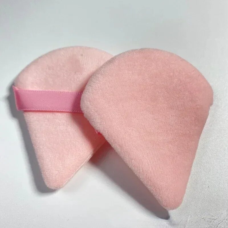 Розовый бархатный спонж для макияжа, 1 шт.