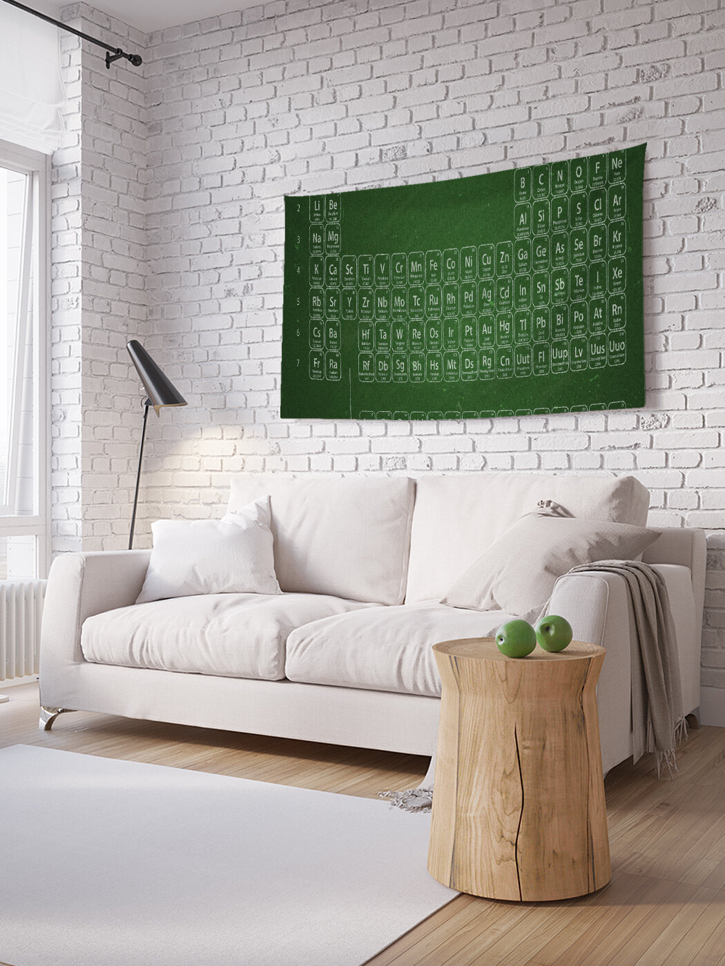 Фотопанно на стену горизонтальный постер 100х150 "Таблица Менделеева", JoyArty