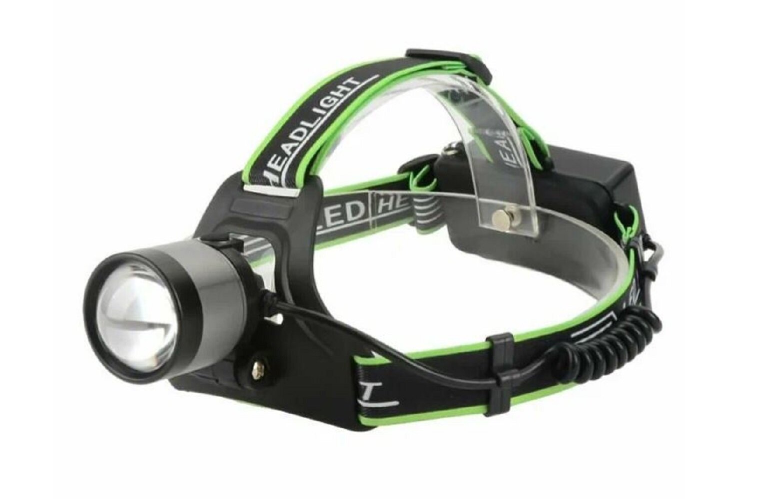 Фонарь налобный 901 / 3193 PM10-TG светодиодный, на аккумуляторах 18650 , вкл/выкл одним нажатием, легкий, маленький