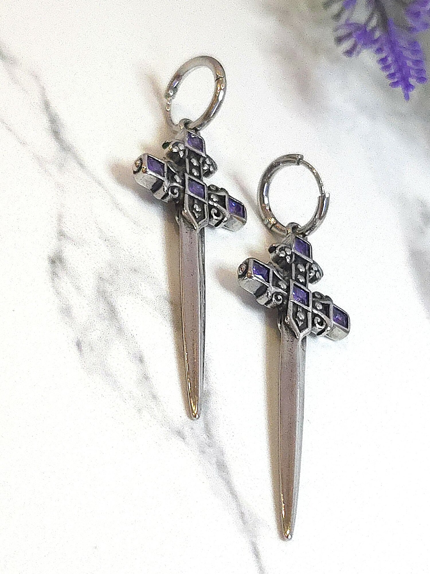 Серьги-трансформеры, славянский оберег, циркон, фианит