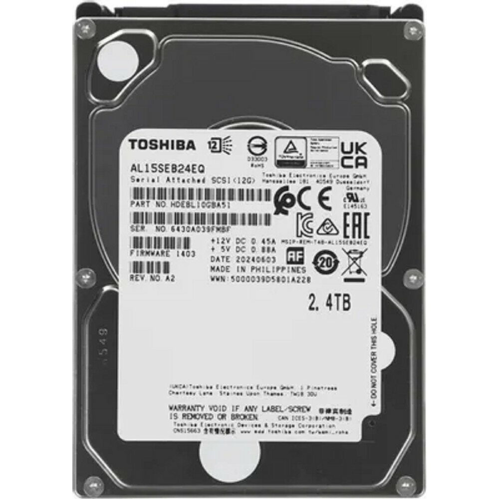 Внутренний HDD жесткий диск Toshiba AL15SEB24EQ Enterprise Performance 2400ГБ