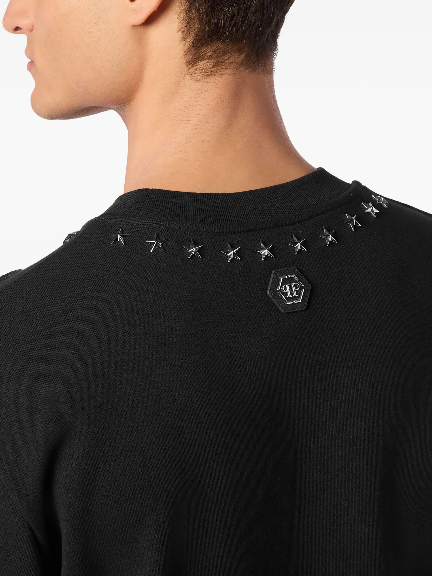 Толстовка PHILIPP PLEIN Gothic Plein, размер 48, , black/black — фото 1
