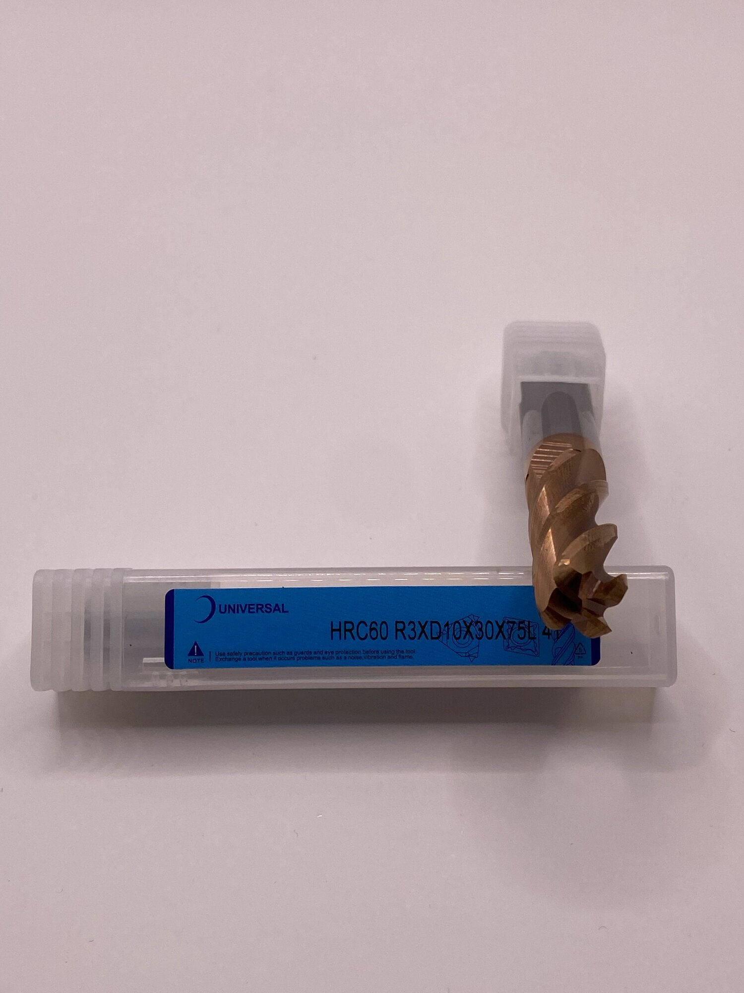 Фреза твёрдосплавная концевая радиусная HRC60 R3XD10X30X75L 4T