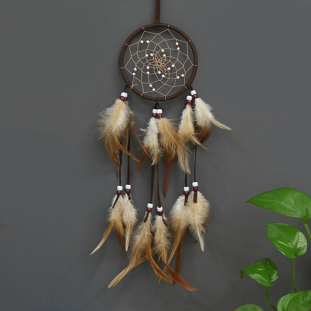 Ловец снов ручной работы для украшения комнаты и защиты от плохих снов стильный декор для спальни, гостиной и детской