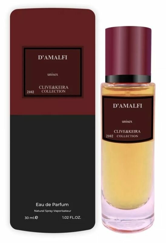 ROSE AMALFI Парфюмерная вода Clive & Keira № 2102 масляный унисекс парфюм для женщин 60 мл