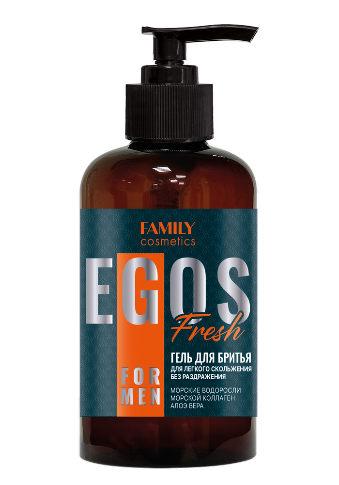 Family Cosmetics For Men - Egos Fresh Гель для бритья "для легкого скольжения без раздражения" 285 мл.