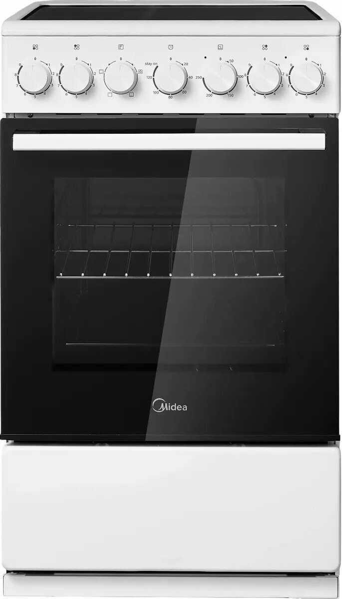 MFO-M4E20T4E(WH) / Электрическая плита Midea MFO-M4E20T4E(WH), стеклокерамика, электрическая, без