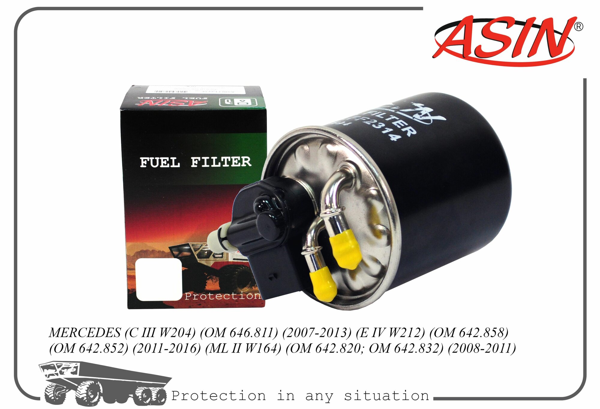 Фильтр топливный ASIN. FF2314 ASIN