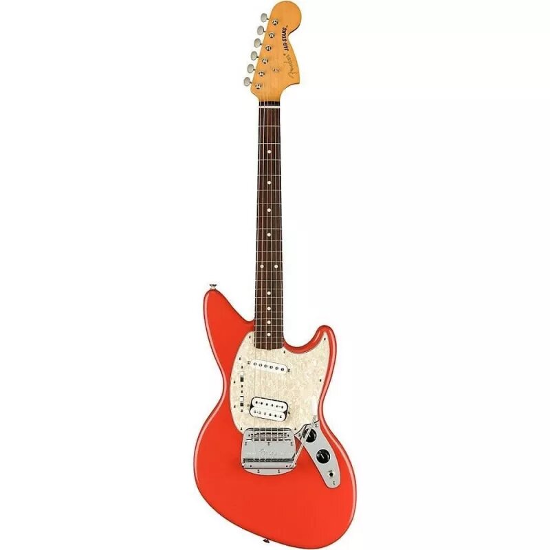 Электрогитара Fender Kurt Cobain Jag-Stang®, Fiesta Red, корпус Ольха, гриф клён, накладка Палисандр, HS Jag-Stang звукосниматели, 22 лада, мензура 24