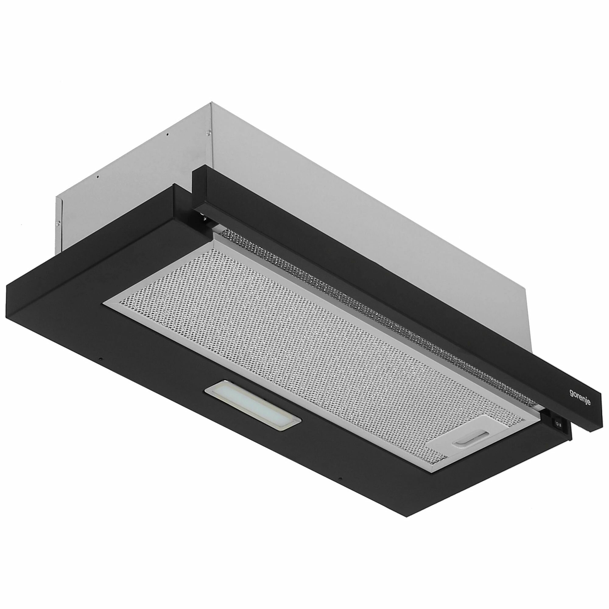 Вытяжка Gorenje TH606E4B, телескопическая, 65 Вт, 2 скорости, 60 см