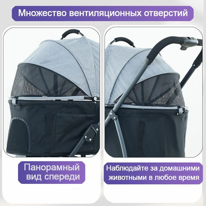 Коляска для перевозки животных, Маленькие коляски для домашних животных, собак, кошек и плюшевых мишек, для прогулок, легкие, складные