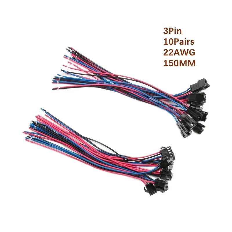 Разъемы JST SM 2,54 мм 2P 3P 4P 5P 6P 7P 8P 9P 10 pairs 3pin