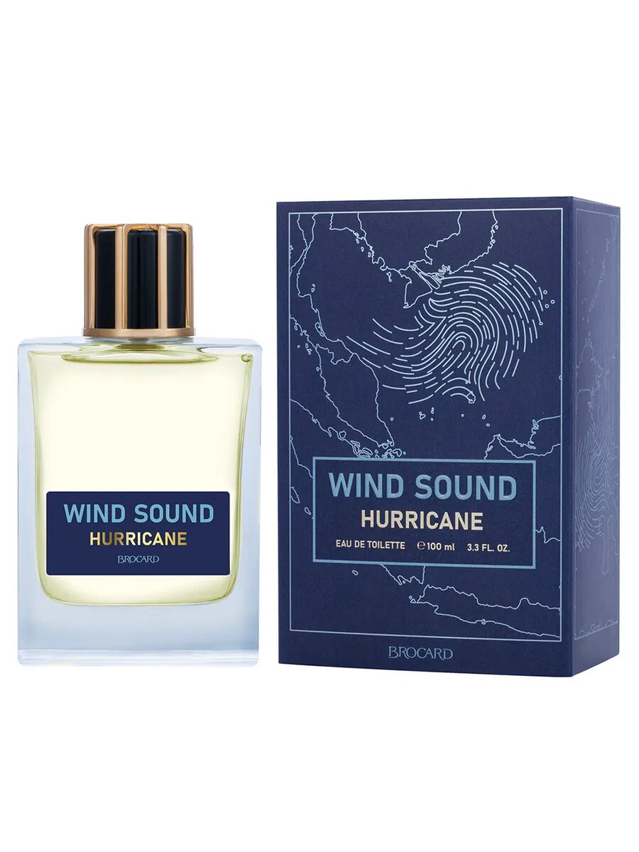 Brocard Туалетная вода Wind Sound Hurricane мужская, 100 мл