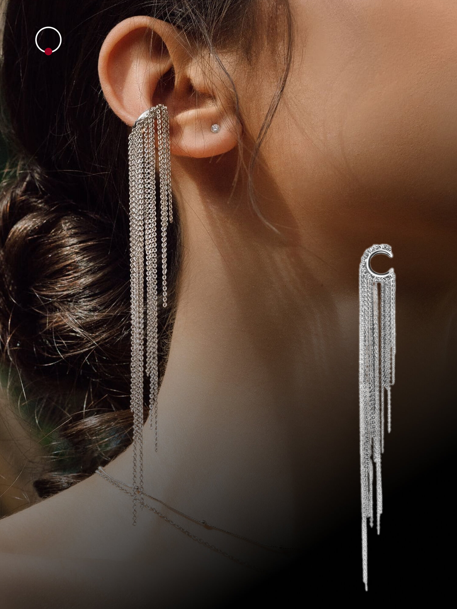 Моносерьга кафф