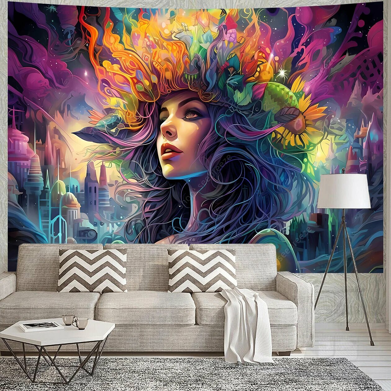 Гобелен 100x150см, Flower Goddess, WF0516