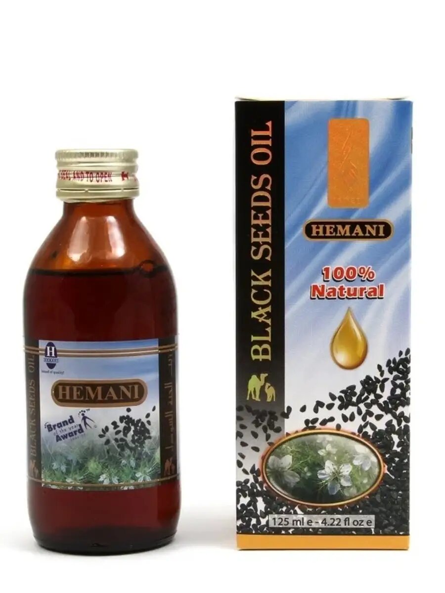 Масло семян черного тмина Hemani, 125 мл