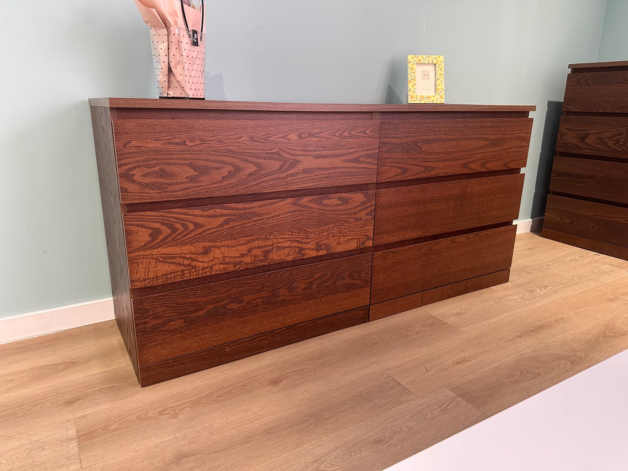 Комод Мальм икеа Натуральный Шпон с доводчиками 160х77х48