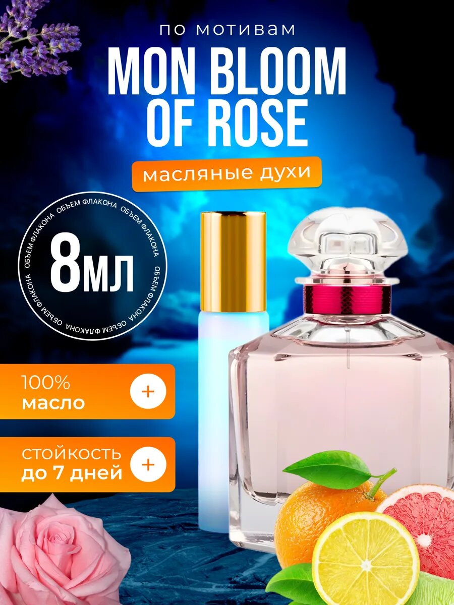 Духи масляные по мотивам Mon G. Bloom Of Rose Мон Герлен Блум женские стойкие
