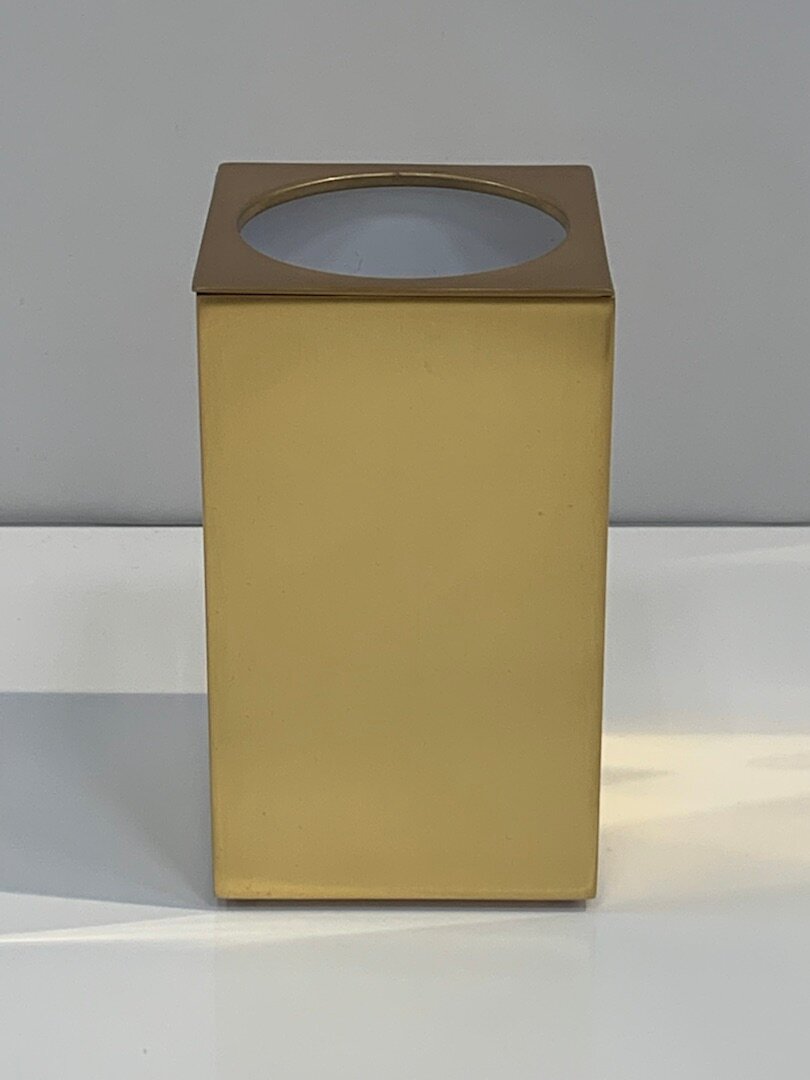 Стакан настольный WINDISCH BOX METAL 91305SO золото матовое 60x60h105