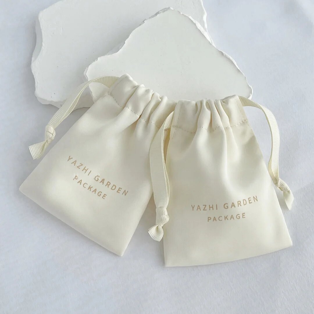 Шелковый подарочный пакет NALIA'S POUCHES 100pcs logo bag, 8x10cm(3x4in)