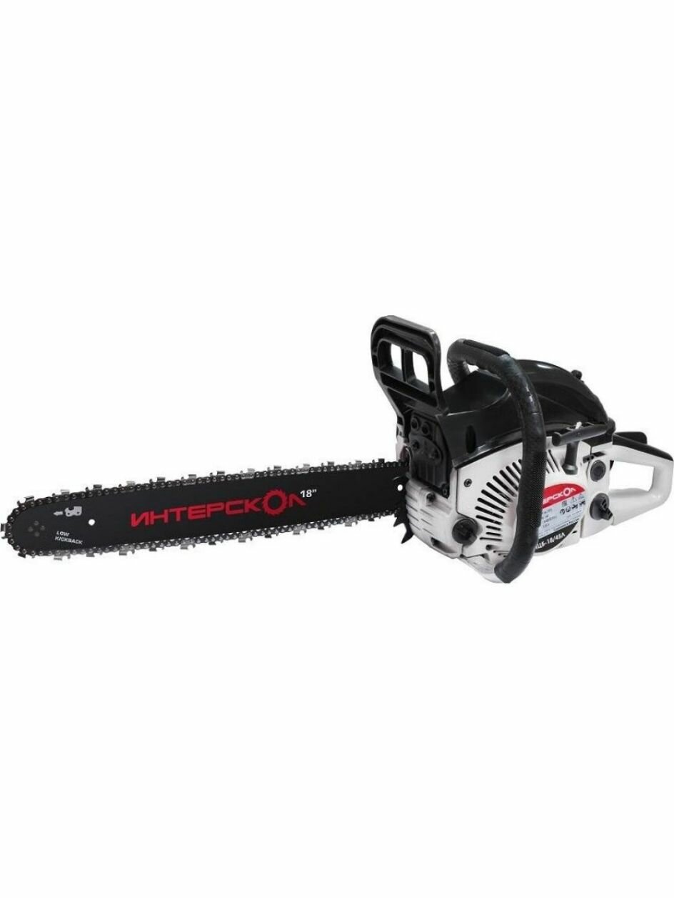 Бензопила цепная бензиновая ИНТЕРСКОЛ ПЦБ-18/45Л 1.8 кВт, 45 см , 72 звена