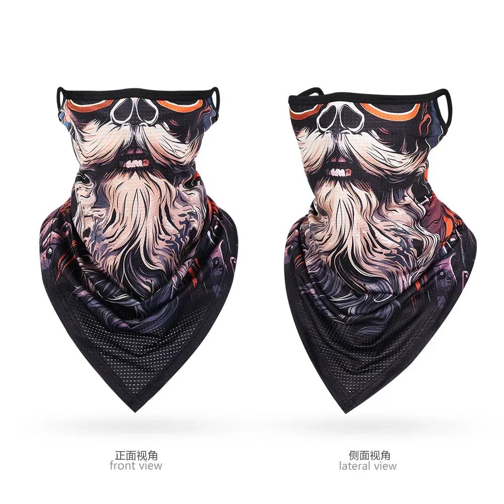 3D Балаклава с черепом для бороды, мужская защита головы и лица, ушные петли, маска, GES-HZ047