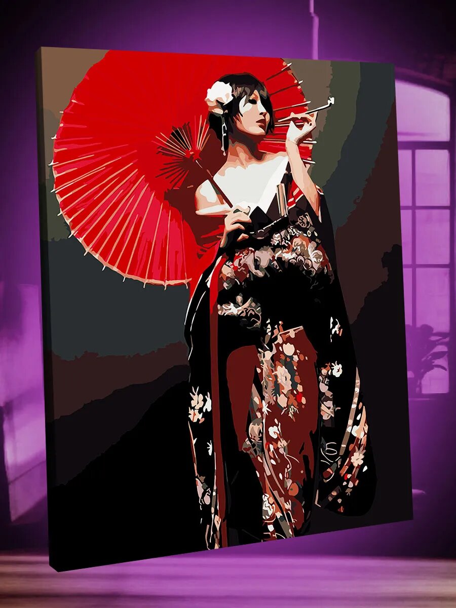 Картина по номерам Гейша