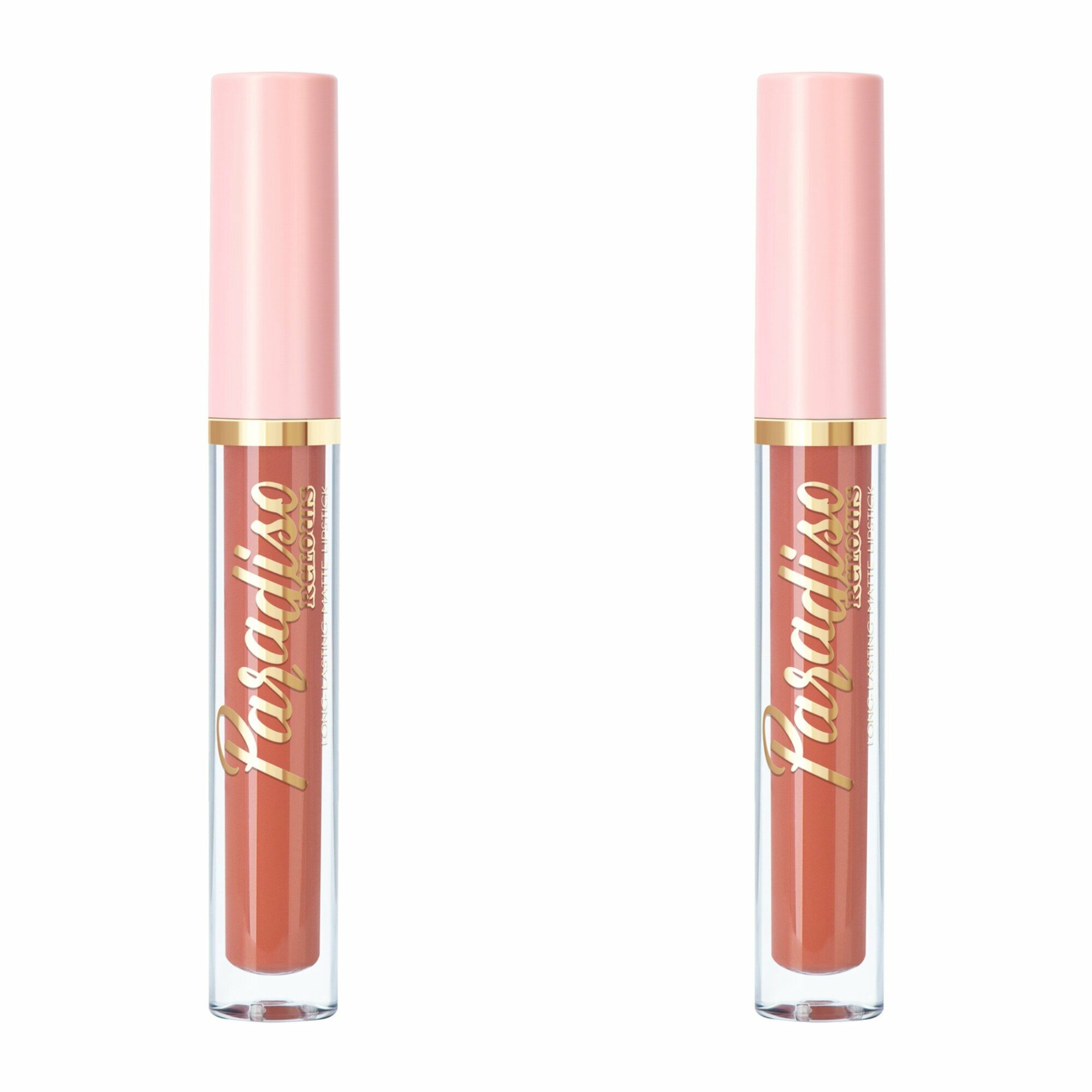 Блеск для губ Relouis, Paradiso, Ухаживающий, влажный финиш, тон 07 Love addiction, 5 мл, 2 шт