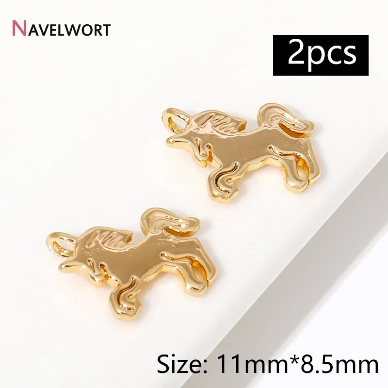 2 шт. Кулон-раковина NAVELWORT, 14K gold plated, 11x8.5 мм