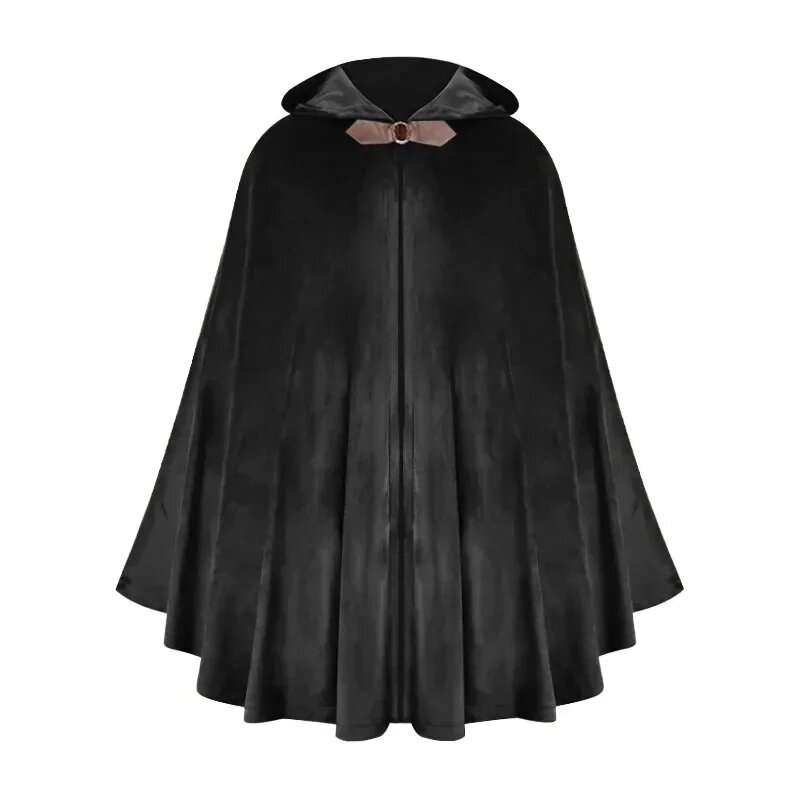 Викторианский бархатный плащ Черный, black