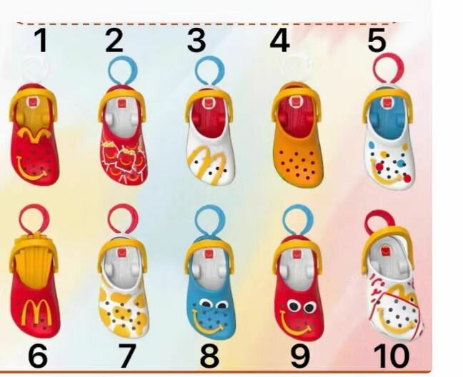 Брелок-подвеска "Дырявая обувь McDonald's", для детской игровой площадки