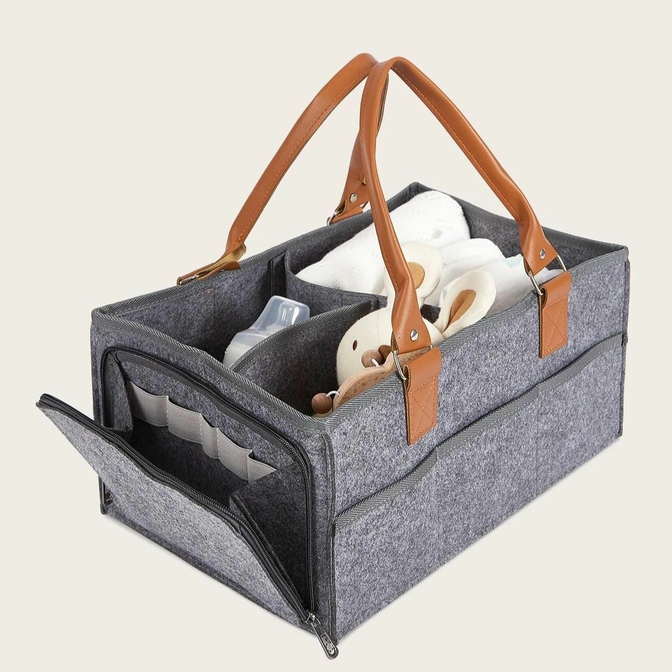 Органайзер для подгузников и детских аксессуаров с 8 карманами, компактный и удобный для хранения, переноски и путешествий