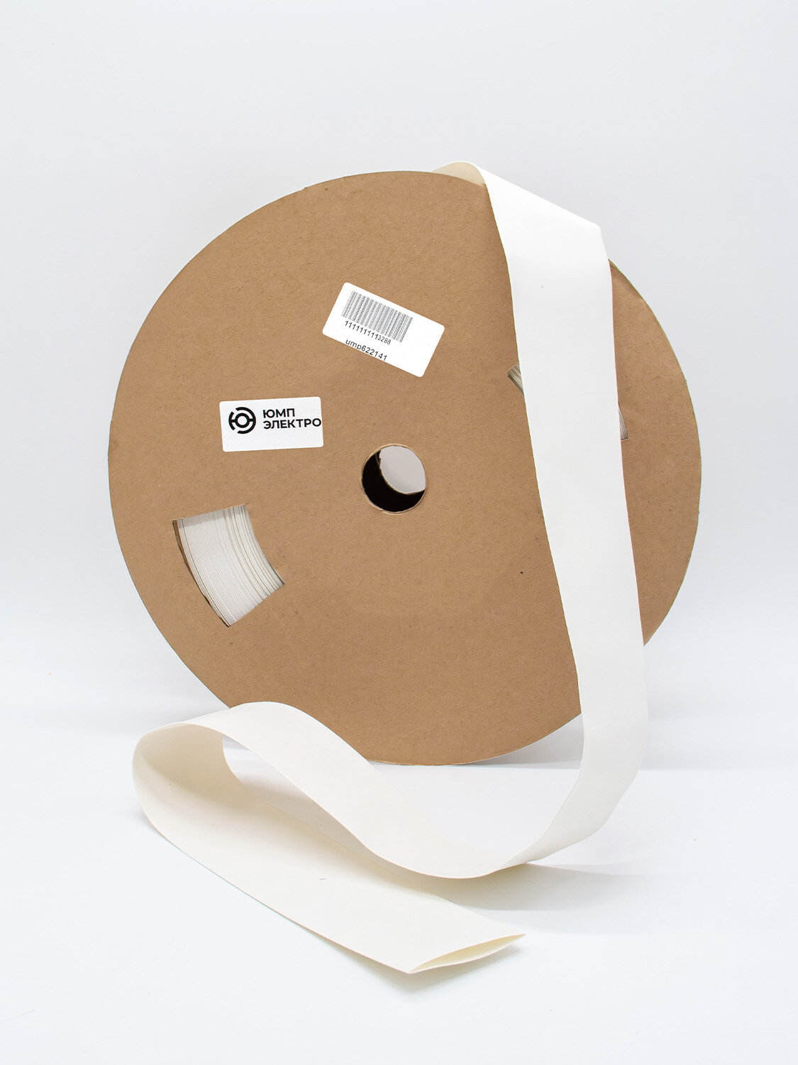 Термоусадочная трубка плоская, для печати ТТУ-НГ-LSZH 2/1 для провода 21.0-33.0 мм, белая, в рулоне 50 м,