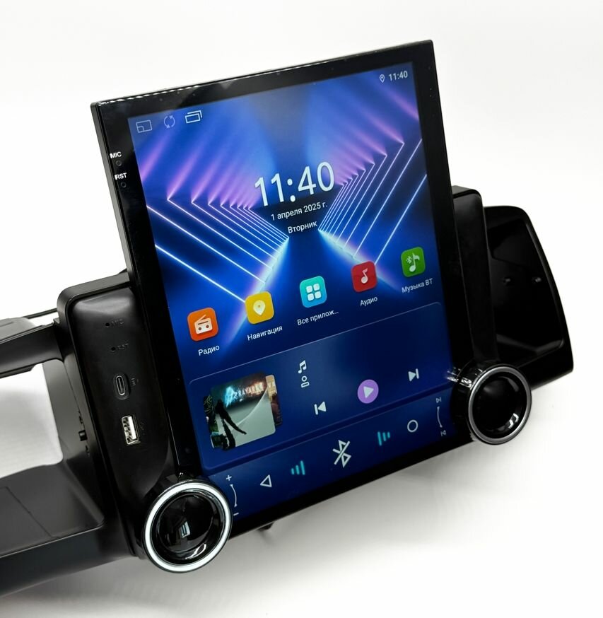 Большая магнитола Tesla Drive One 4/64 с крутилками для Byd F3 - Бид Ф3 Андроид 2005-2013