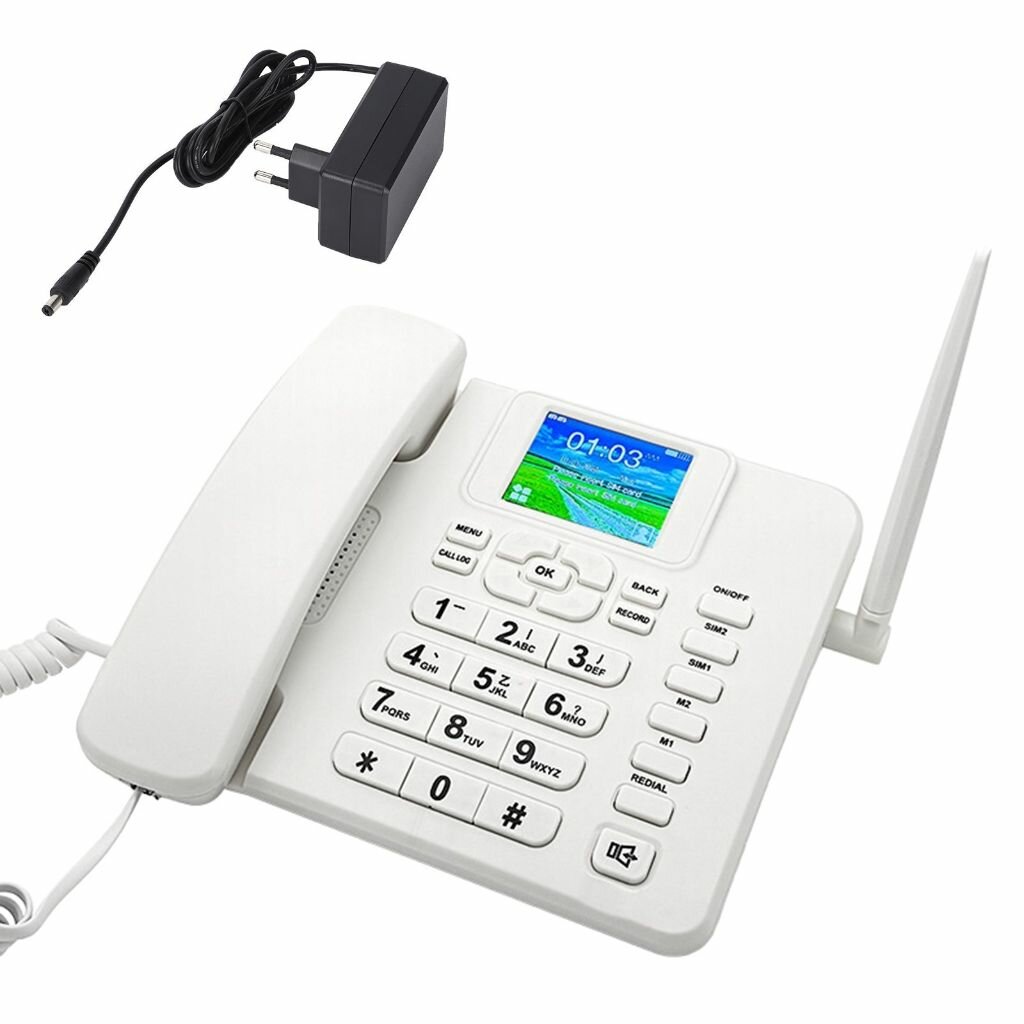 2G настольный телефон Фиксированный стационарный с полной функцией Netcom Double Card Slot для домашнего офиса