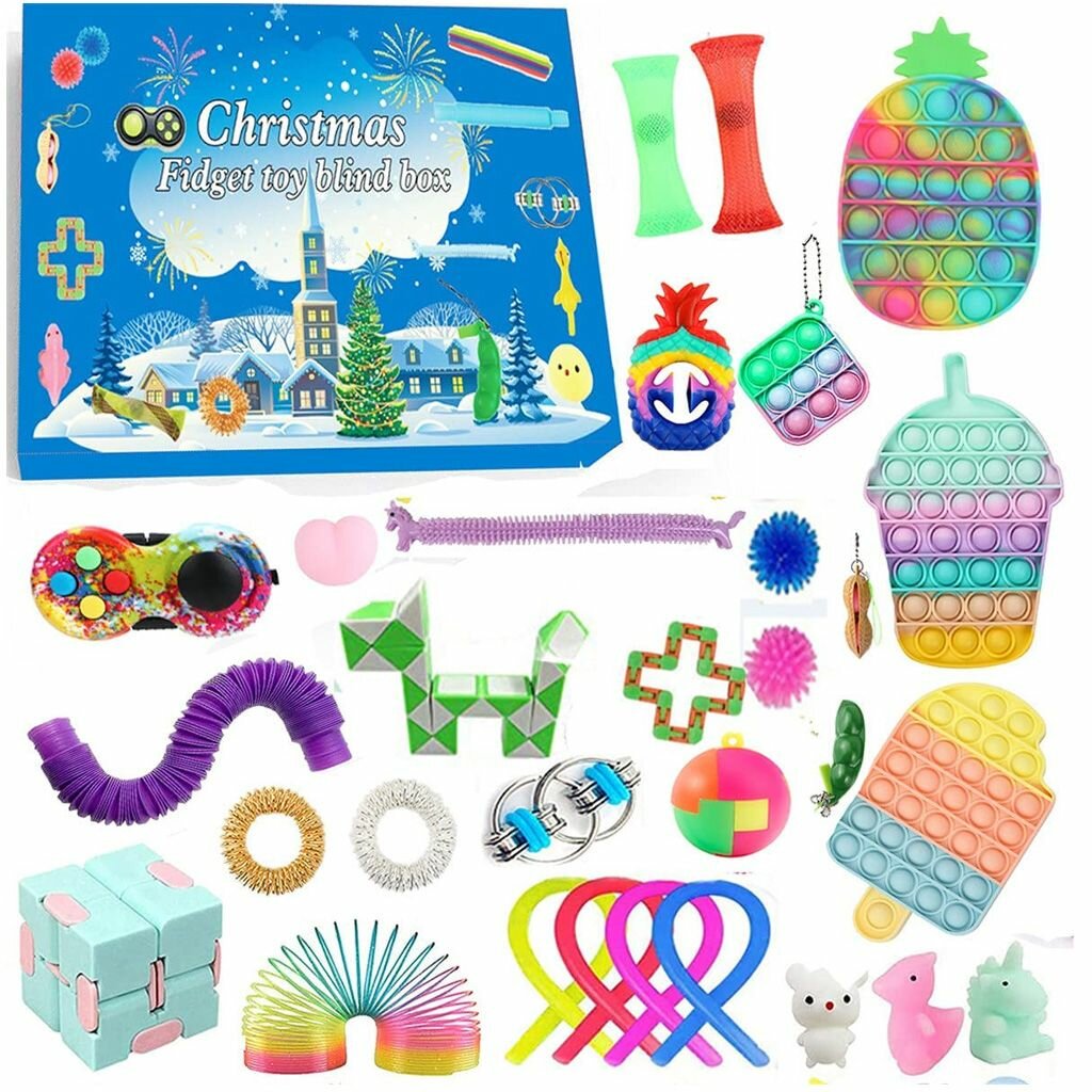 Игрушка-антистресс, Рождественская серия слепых коробок DIY Decompression Toys-Стиль 4