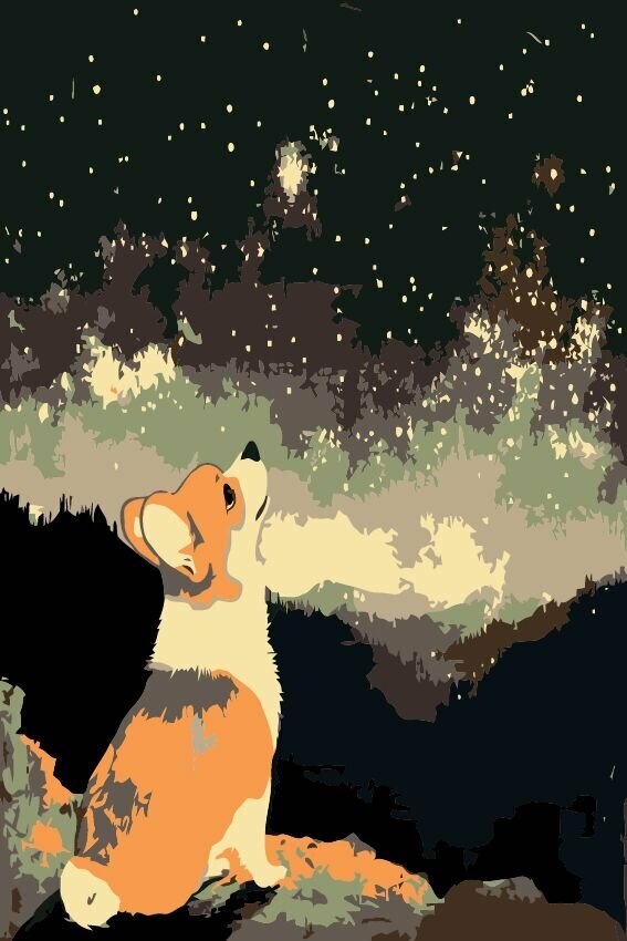 Детская картина по номерам МТ347 "Корги" 20x30