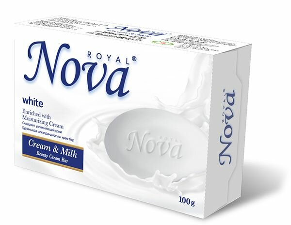 Royal Nova Твердое мыло Молочное наслаждение, 100 г