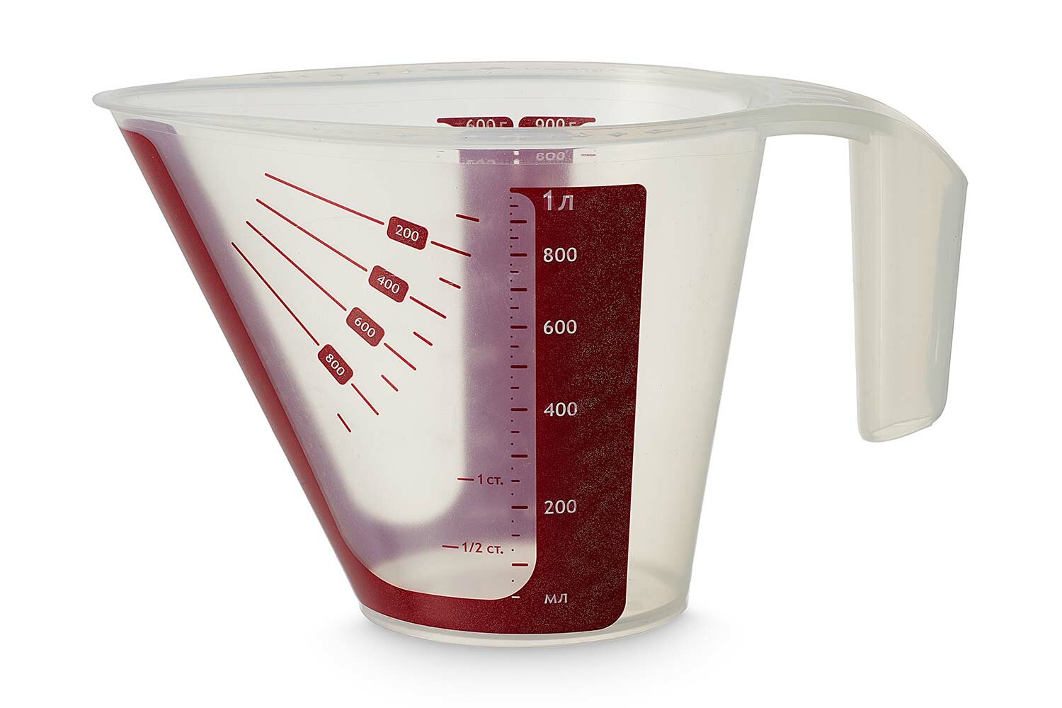 Кувшин мерный HOFF Home прозрачного стекла, объём 1 л, с мерной шкалой