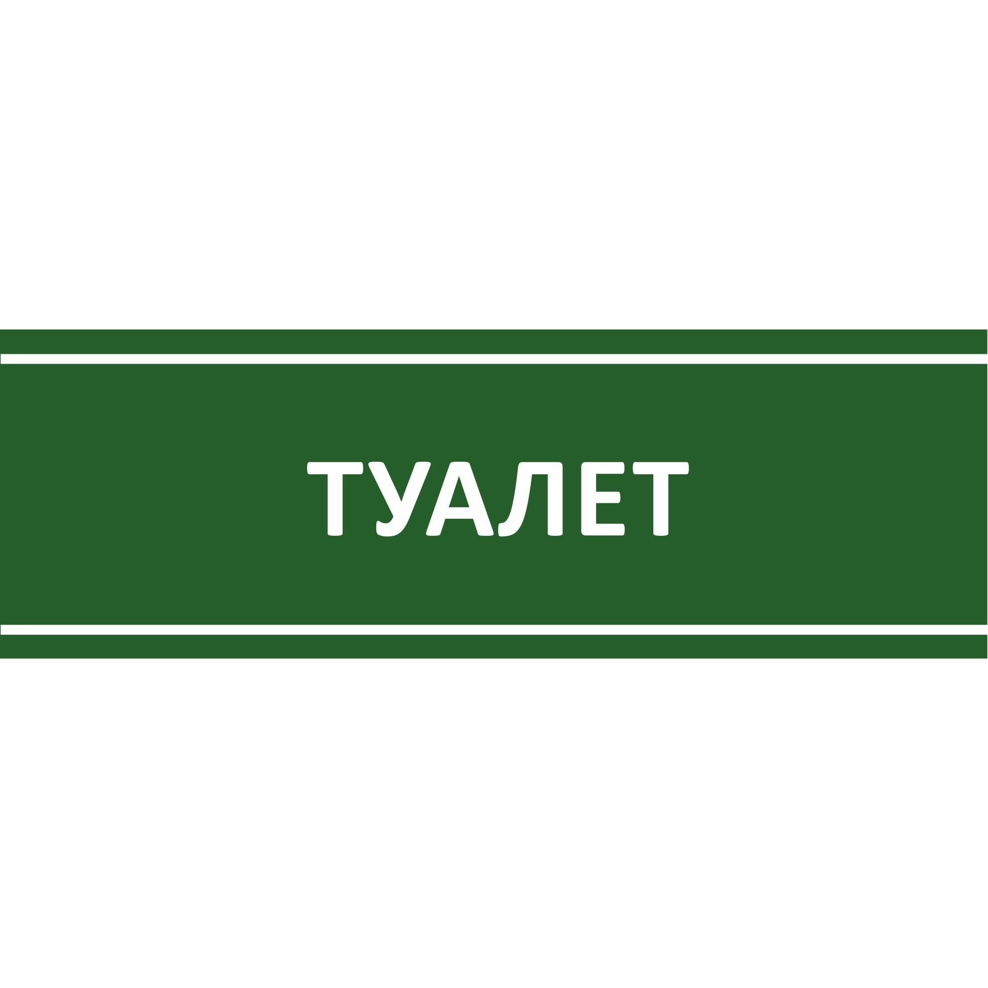 Табличка на дверь "Туалет", ПВХ, интерьерная пластиковая табличка