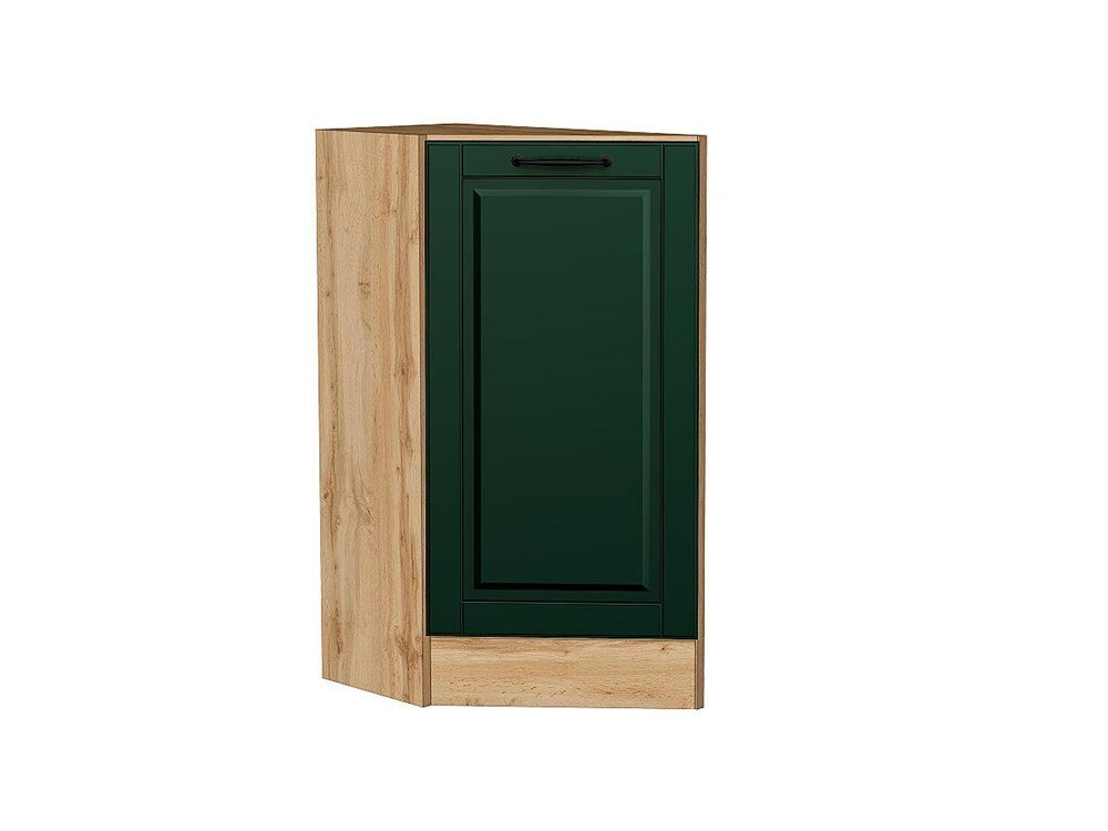 VVT Шкаф нижний торцевой Дублин Дуб Вотан, Special Green В*Ш*Г 816*296*552, фасад МДФ Special Green, корпус Дуб Вотан Special Green