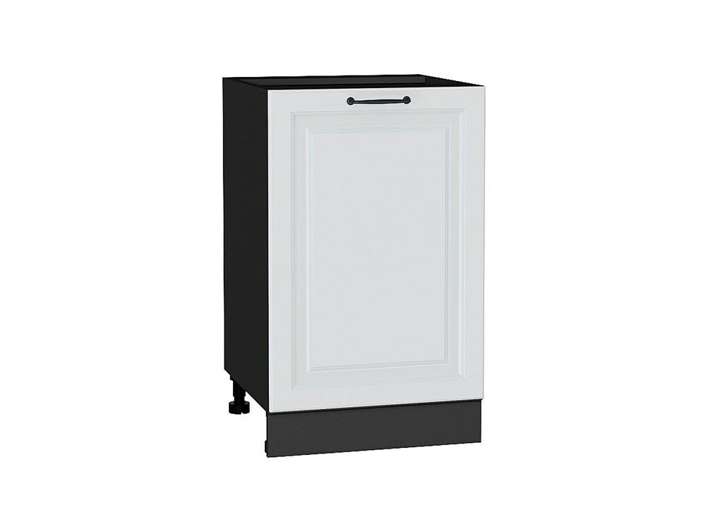 VVT Шкаф нижний с 1-ой дверцей Ницца Graphite, Blanco, 500
