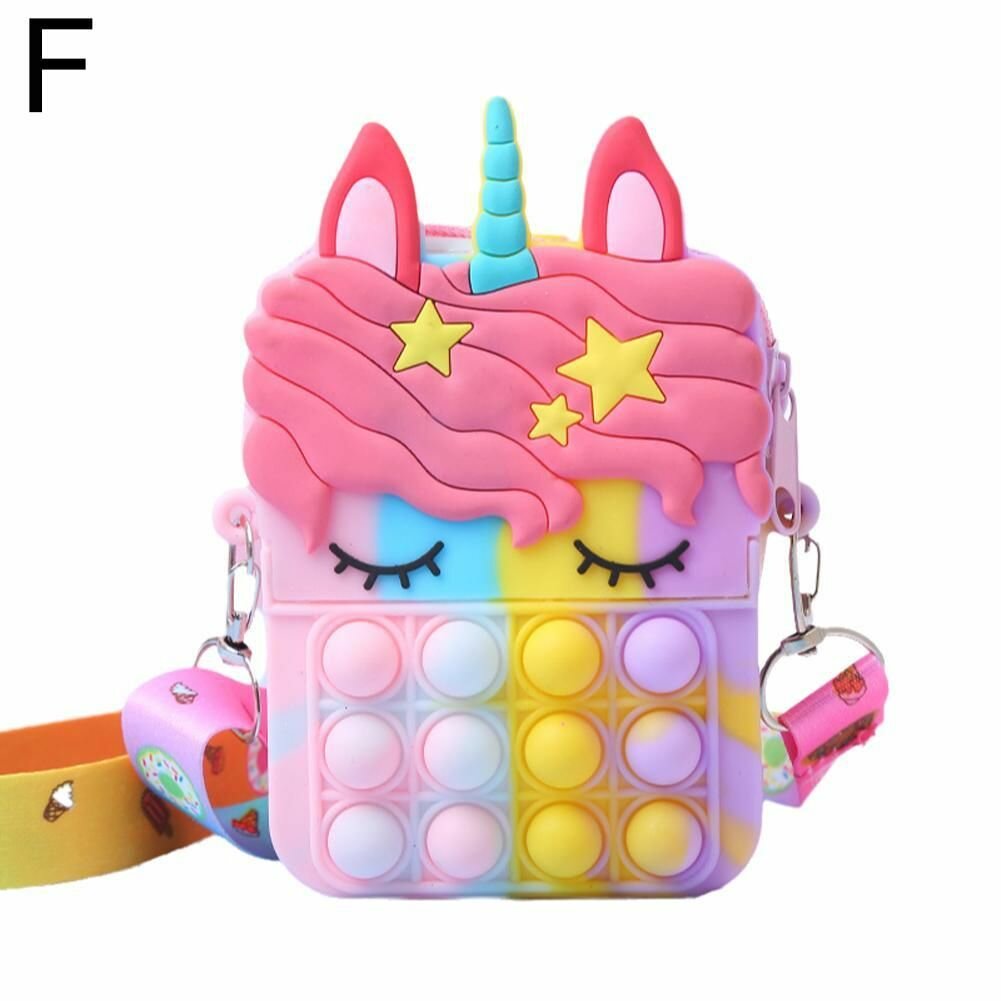 Мягкий силиконовый слинг-багет с антистресс эффектом Милые мультяшные сумки для девочек
